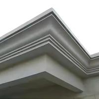 China 2.4m Flat And Carved Exterior Cornice Profiles Wall Decoration Eps Foam Molding 10mm~600mm for sale