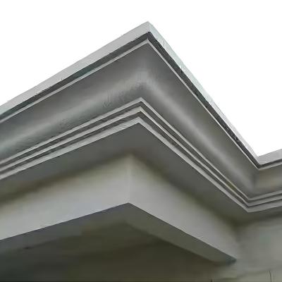 China 2.4m Flat And Carved Exterior Cornice Profiles Wall Decoration Eps Foam Molding 10mm~600mm for sale