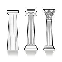 China Precast Stucco Foam Components Roman Columns Pillar For Building Dec for sale