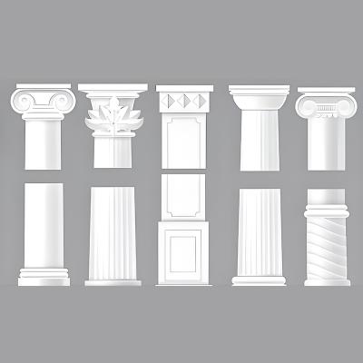 China Precast Stucco Foam Components Roman Columns Pillar For Building Dec for sale
