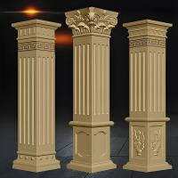 China Roman Column Cement Building House Decorative Stucco Pillars Columns Precast Constructiin Forms for sale