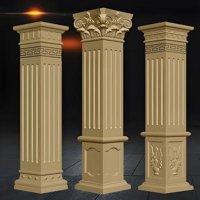 China Roman Column Cement Building House Decorative Stucco Pillars Columns Precast Constructiin Forms for sale