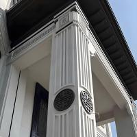 China Outdoor Decorative Eps Architectural Mouldings Stucco Concrete Pillars Roman Column Molds for sale
