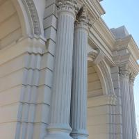 China Decorative Roman Pillar Mold Stucco Foam Components Mold For Garden Architecture for sale