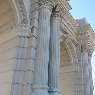 China Decorative Roman Pillar Mold Stucco Foam Components Mold For Garden Architecture for sale