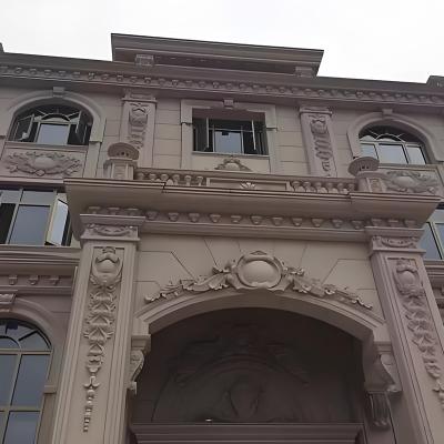 China Beige Granite Sculpture 3D Carved Statue Relief Wall Panel For Exterior Decoration for sale