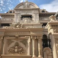 China Lightweight Architectural Foam Medallions EPS Polystyrene Molding Styrofoam Decorative For Hotels Villa for sale