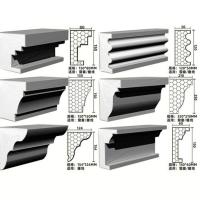 China Decorative White Polystyrene Line EPS Profile Exterior Wall Foam Moulding For Building Facade Decoration for sale