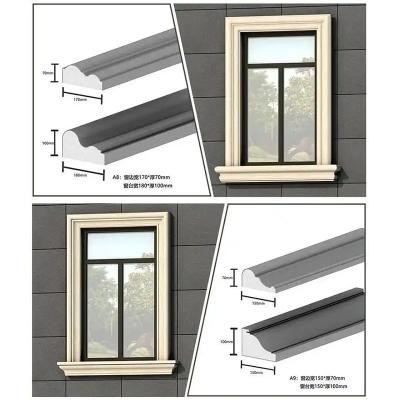 China Customized Length Exterior Foam Molding with Class A Fire Rating and Eco-Friendly EPS for Exterior Wall Mouldings for sale