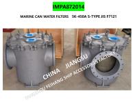China JIS F7121 Marine Can Water Strainer Cast Iron Body 25A-500A 0.39MPa for sale