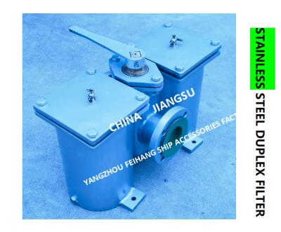 China Stainless Steel Duplex Fuel Oil Seawater Filter Model AS80 0.25 0.16 CB/T425 94 for sale
