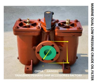 China Double Lubricating Oil Filter A50 0.25/0.16 CB Cast Iron Body Stainless Cartridge for sale