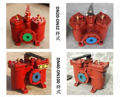 China CB/T425-94 Duplex Crude Oil Filter DN20-DN200 Cast Iron Low Pressure Marine Fuel Strainer for sale