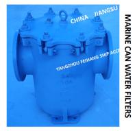 China JIS F7121 Marine Can Water Strainer 5K 10K Cast Iron Body Stainless Steel Filter 25A-500A for sale