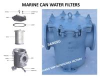 China JIS F7121 Marine Can Water Strainer 5K 10K Cast Iron Body Stainless Steel Filter 25A-500A for sale