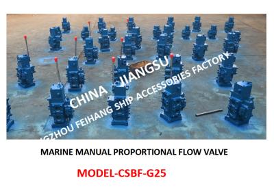 China Marine Manual Proportional Flow Directional Composite Valve CSBF-G25 Cast Iron 25mm for sale