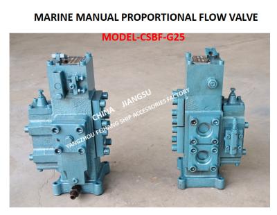 China Marine Manual Proportional Flow Directional Composite Valve CSBF-H-G25 25mm for sale