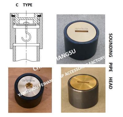 China C-Type Raised Sounding Pipe Head Cast Steel Cap Copper 150mm 10 Bar for sale