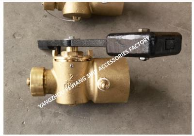 China SELF-CLOSING VALVE FOR TANK SOUNDING. WITH VENT VALVE. MODEL-FH-65A  MATERIAL - BRONZE for sale