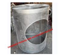 China Stainless Steel Sea Chest Filter Strainer 3mm 5mm Custom Size Marine Seawater Filter Element for sale