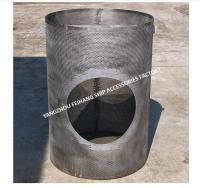 China Marine Sea Chest Filter Strainer 4mm Stainless Steel 2mm Thick Seawater Filter Element for sale