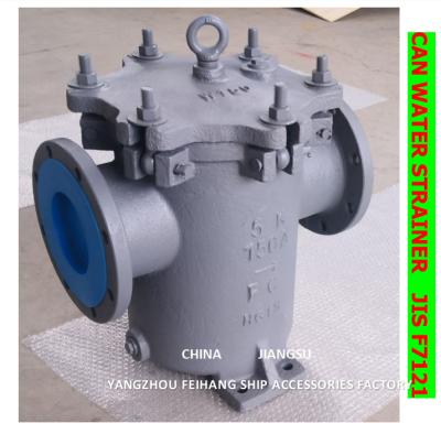 China JIS F7121 Marine Can Water Strainer 5K-150A Cast Iron Body Stainless Steel Filter Cartridge for sale