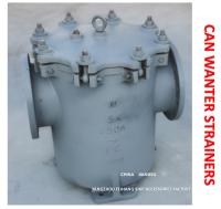 China JIS F7121 Marine Can Water Strainer S-Type 5K Cast Iron Body Stainless Steel Filter 250A for sale