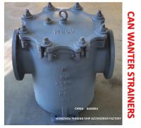 China JIS F7121 Marine Can Water Strainer S-Type 5K Cast Iron Body Stainless Steel Filter 250A for sale