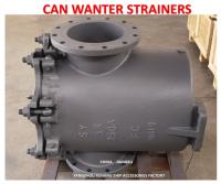 China JIS F7121 Marine Can Water Strainer S-Type 5K Cast Iron Body Stainless Steel Filter 250A for sale