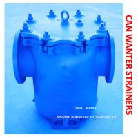 China JIS F7121 Marine Can Water Strainer S-Type 5K Cast Iron Body Stainless Steel Filter 250A for sale