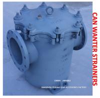 China JIS F7121 Marine Can Water Strainer S-Type 5K Cast Iron Body Stainless Steel Filter 250A for sale