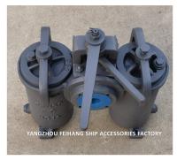 China DUPLEX TYPE STRAINERS JIS F7208 5K-50A DUPLEX OIL STRAINER DUPLEX OIL STRAINER-FOR CASTING for sale
