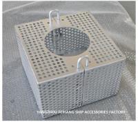 China JIS F7206 Marine Bilge Water Filter Box FH-125A Carbon Steel Hot-Dip Galvanized for sale