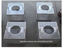 China JIS F7206 Marine Stainless Steel Bilge Water Filter Box FH-150A Suction Rose Box Strainer 150A for sale