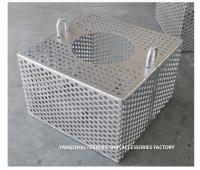 China JIS F7206 Marine Stainless Steel Bilge Water Filter Box FH-150A Suction Rose Box Strainer 150A for sale
