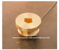 China Sounding Cap Sounding pipe fittlings Sounding Plug-Sounding Head Material Copper for sale
