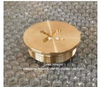 China Sounding Cap Sounding pipe fittlings Sounding Plug-Sounding Head Material Copper for sale
