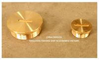 China Marine Sounding Cap Brass Sounding Plug for Ship Deck GB/T3778-99 Custom Size for sale