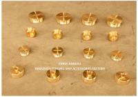 China Marine Sounding Cap Brass Sounding Plug for Ship Deck GB/T3778-99 Custom Size for sale