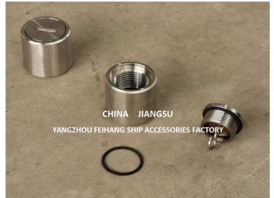 China Stainless Steel Sounding Plug GB/T3778-99 C50 Threaded DN40-DN150 Ship Deck Fuel Cap for sale