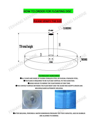 China Stainless Steel Floater Plate for Air Vent Head Model 533hfb-250a DN50-DN1000 for sale