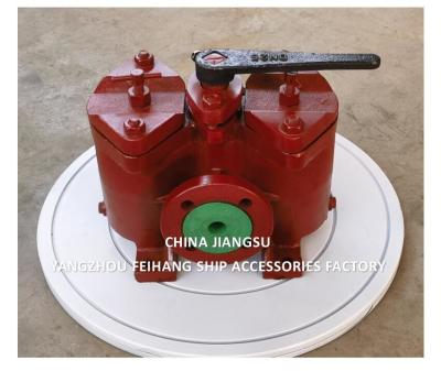 China Cast Iron Flange Duplex Fuel Filter Model AS25 CB/T425 170mm Flange to Flange for sale