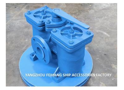 China Duplex Oil Filter AS16050 CB/T425 Cast Iron Body Stainless Steel 235mm Flange for sale