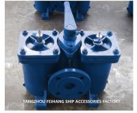 China Duplex Oil Filter AS16050 CB/T425 Cast Iron Body 235mm Flange to Flange for sale
