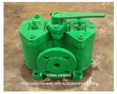 China Shipbuilding Duplex Oil Filter AS32 CB/T425-94 Cast Iron Body 1.0Mpa 200C Stainless Steel Element for sale