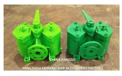 China Duplex Low Pressure Crude Oil Filter AS32 CB/T425-94 1.0Mpa 200C Cast Iron Body for sale