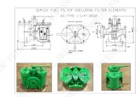 China Duplex Oil Filter AS32 CB/T425-94 Cast Iron Body 1.0Mpa 200C Shipbuilding for sale