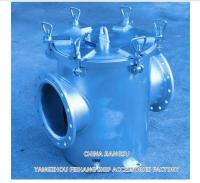 China Carbon Steel Sea Water Filter AS250 CB/T497-2012 with Stainless Steel Element DN250 1.0Mpa for sale