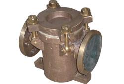 China B Type Rectangular Copper Seawater Filter CB682-78 150mm 300mm for sale
