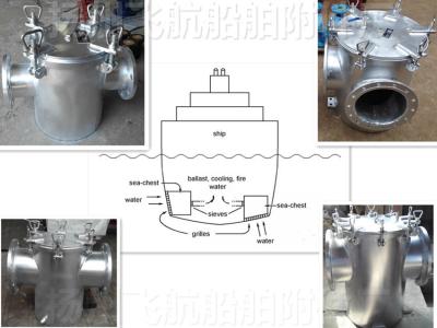 China Marine Direct Sea Water Coarse Filter 316 Stainless Steel 1 Inch NPT for sale